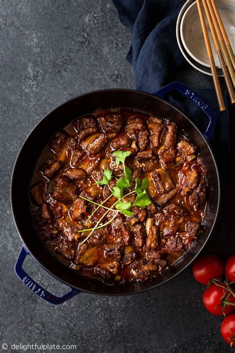 Vietnamese Sweet And Sour Pork Ribs Suon Xao Chua Ngọt Delightful Plate