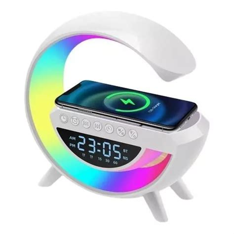 Lampara Led Cargador Inalámbrica Altavoz En Envío gratis