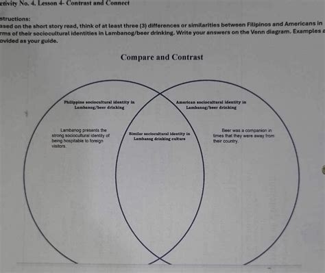 Ctivity No Lesson Contrast And Connect Studyx