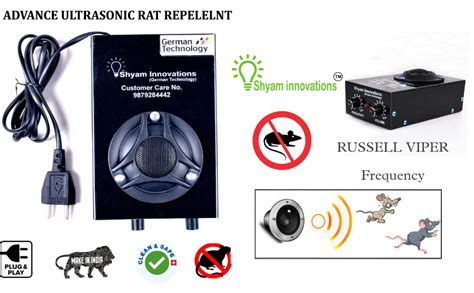 SHYAM INNOVATIONS Ultrasonic Rat Rodent Pest Repellent To Provide You