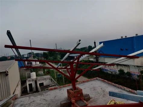 Modular Single Pole Solar Panel Mounting Structure At Rs 78kg In