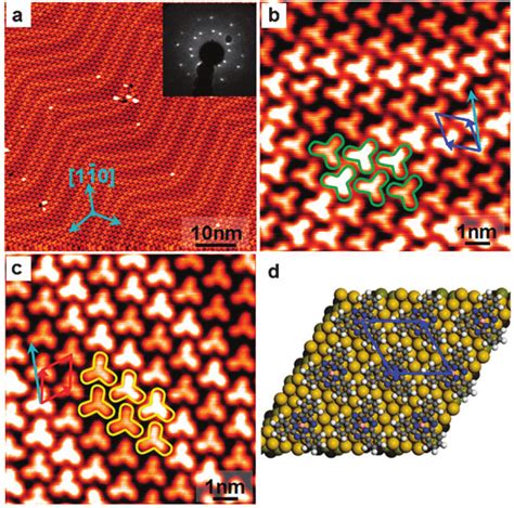 A Large Scale Stm Image Of The Well Ordered Hcp Layer 60 Nm Â 60 Nm