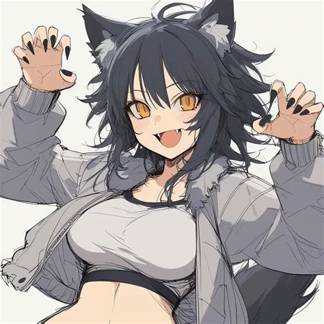 Ai Art Almost Perfect Wolfgirl X3 By 🇨 🇦 🇷 🇴 Pixai