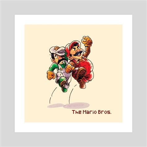 My Nes Super Mario Bros An Art Print By Zack Giallongo Inprnt