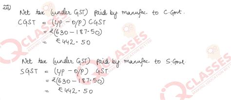 Class ICSE Maths Important Questions Chapter GST