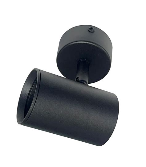 Foco Gu 10 Superficie Negro Orientable