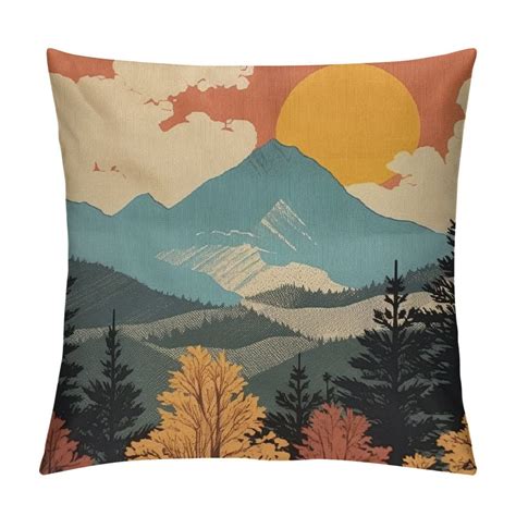 Comio Boho Throw Pillow Coversboho Pillow Coverboho Mountain Nature