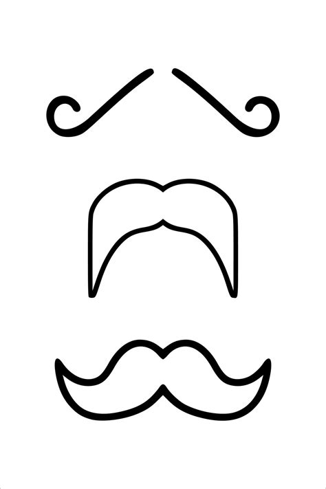 Mustache Template Printable