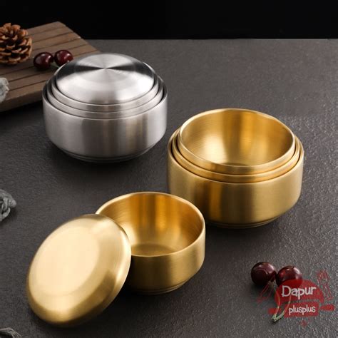 Jual Mangkok Nasi Korea Tutup Stainless 304 Mangkuk Rice Bowl Korean