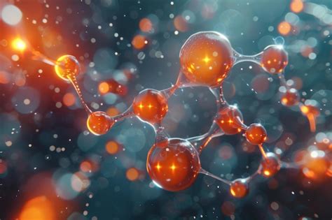 Premium Photo Abstract Molecule Structure Research In Molecular Chemistry