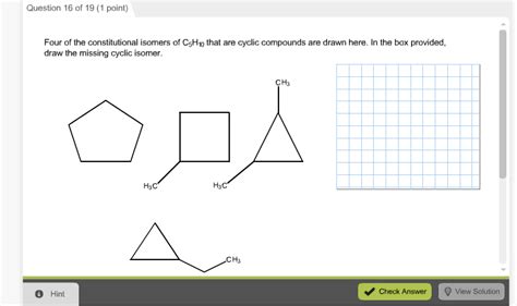 Solved Four Of The Constitutional Isomers Of C5h10 That A