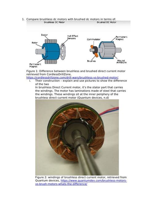 DC Motor Comparison Construction Operation Advantages