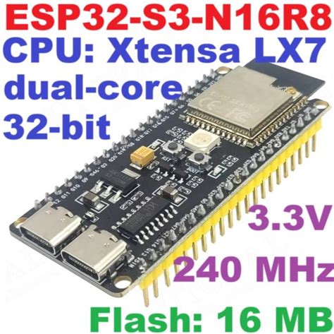【花雕学编程】arduino动手做（247） goouuu esp32 s3 n16r8 16m flash 8m psram 双type