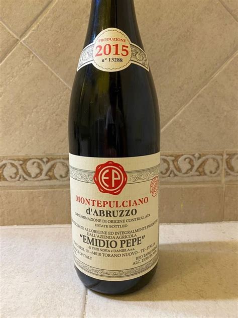 2015 Emidio Pepe Montepulciano DAbruzzo Abruzzo DOCG 1 Fles 0 7