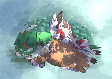 Lycanroc And Decidueye Pokemon Drawn By Pkpokopoko3 Danbooru