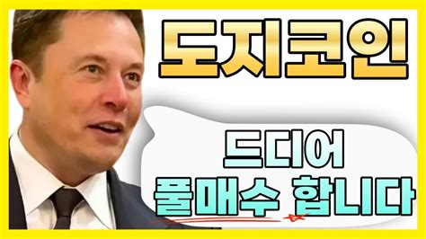 도지코인 일론머스크 풀매수 한다 리플메탈아이콘시바이누엠블 Youtube