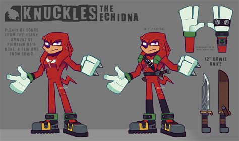 Knuckles The Echidna Au Reference Sheet By Lamp P0st On Deviantart
