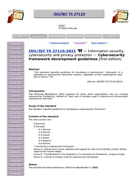 Iso Iec Ts 27110 2021 Briefing Pdf