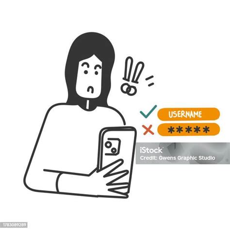 손으로 그린 낙서 입력 틀리다 암호 통하고 있는 변하기 위하여 변하기 위하여 삽화 벡터 검증에 대한 스톡 벡터 아트 및 기타