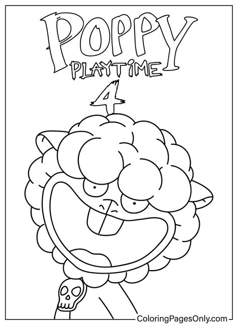 Baba Chops Van Poppy Playtime Gratis Afdrukbare Kleurplaten