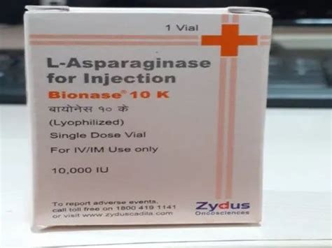 Asparaginase Bionase 10k Injection Zydus Cadila 1 Vial S At Rs 808 5