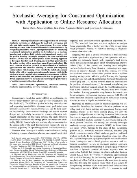 Pdf Stochastic Averaging For Constrained Optimization With