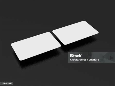 모의 디자인에 대 한 빈 방문 카드입니다 3d 렌더링 그림입니다 명함에 대한 스톡 사진 및 기타 이미지 명함 쌓기 0명