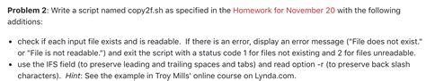 Solved Bin Bash Input While IFS Read R Chegg