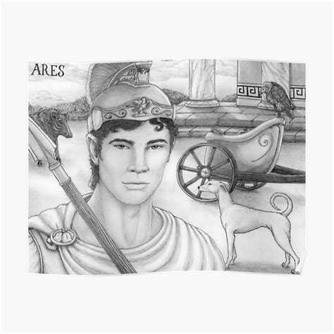 The Greek God Ares Poster For Sale By PtahRaeArt Redbubble