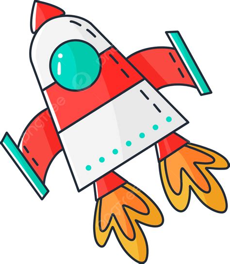 귀여운 일러스트 비행 로켓 클립 아트 불 로켓 클립 아트 손으로 그린 Png 일러스트 및 Psd 이미지 무료 다운로드 Pngtree