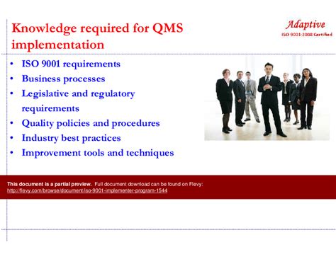 ISO Implementer Program PPT Slide Deck