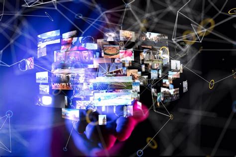 Hand Showing 3d Rendered Visual Social Networking Service Streaming