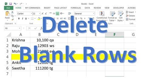 Erase Empty Rows In Excel With Ease
