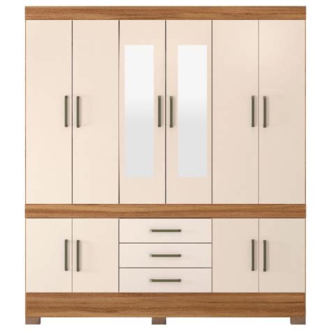 Guarda Roupa Casal 10 Portas Espelho 83530EL Amendola Touch Demobile