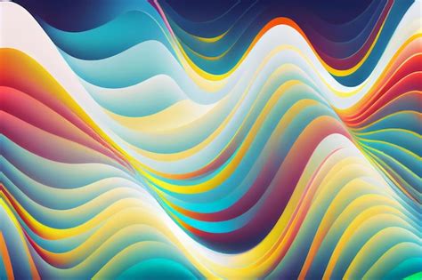 Premium Photo Dynamic Wavy Line Abstract Background