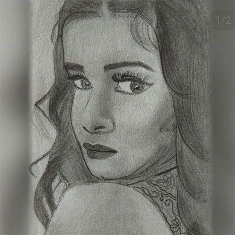 Sketch Of Avneet Kaur Avneetkaur13 Follow Tanziarts On Instagram