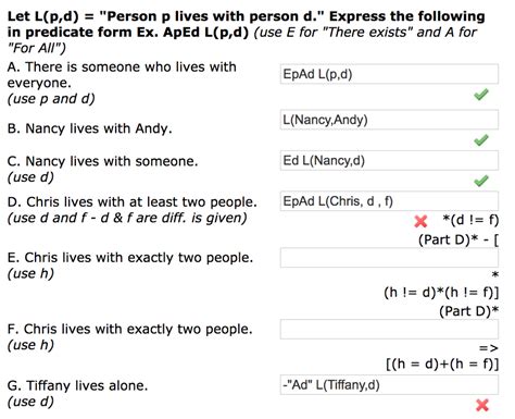 solved let l p d person p lives with person d express