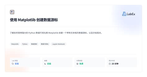 数据游标创建 Matplotlib Python 可视化 Labex