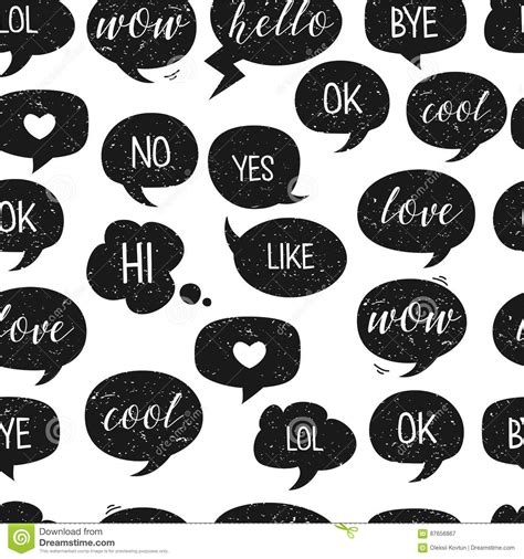 Speech Bubble Vector Illustration Grunge Texture Stock Illustration Illustration Of