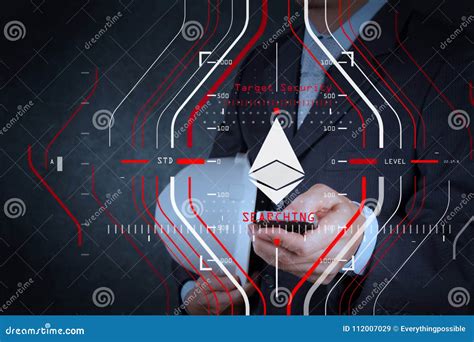 Businessman Working With New Modern Computer And Ethereum Cryptocurry