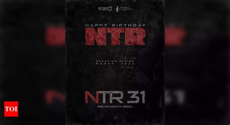 Its Official Jrntr Film Ntr31 With ‘kgf Director Prashanth Neel To