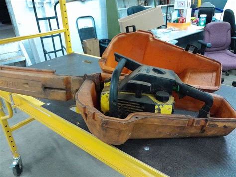 Stihl Gas Powered Chain Saw With Case Baer Auctioneers Realty LLC