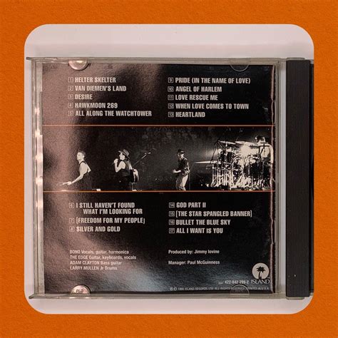 U2 Rattle And Hum 1988 Album Original Compact Disc Cd On Carousell