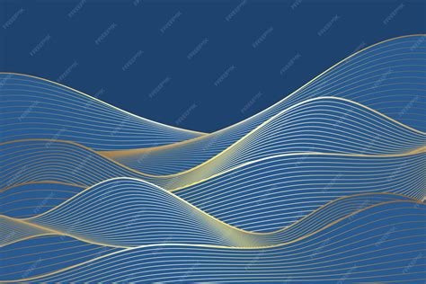 그라데이션 황금 선형 배경 무료 벡터