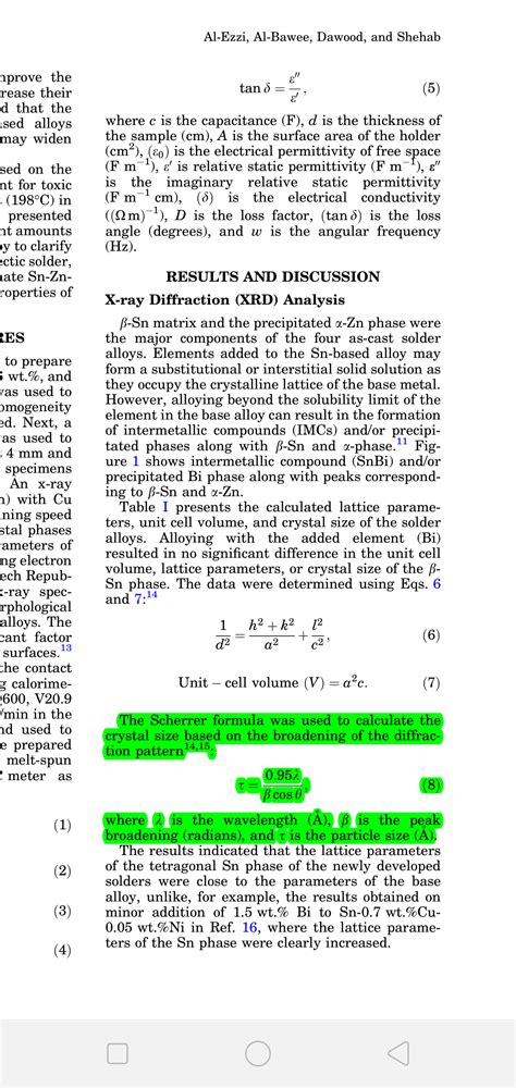 How To Calculate Crystal Size By Using Scherrer Formula Researchgate