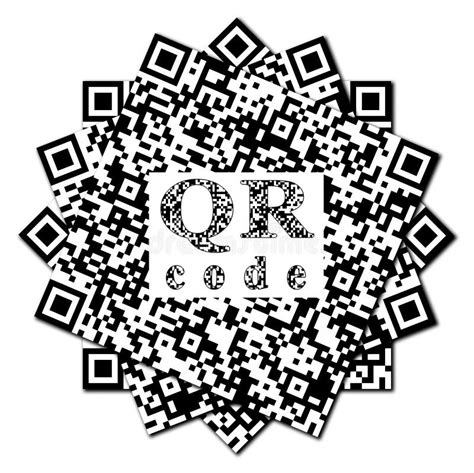 QR Code Abstract Patroon Redactionele Stock Foto Illustration Of