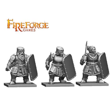 Fireforge Forgotten World Stone Realm Warriors 28mm Plastic Unit