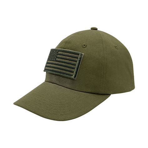 Usa Flag Tactical Patch Cotton Twill Cap 6950
