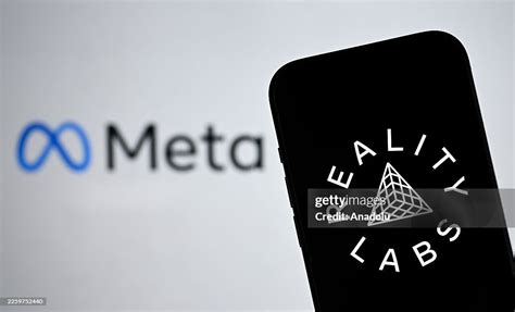 In This Photo Illustration Reality Labs Logo Is Displayed On A News