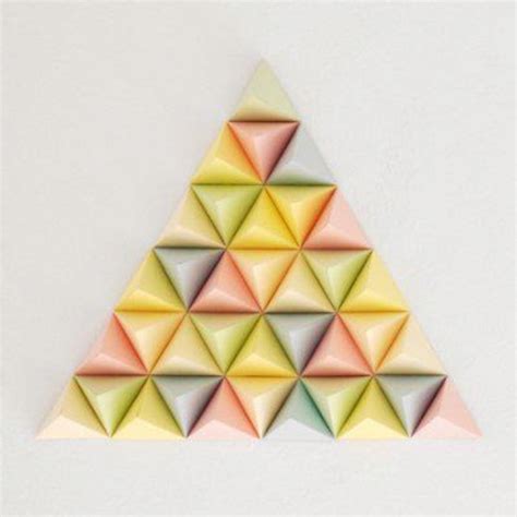 Triangles Are Awesome Paper Art Craft 3d Triangle Geometric Shapes